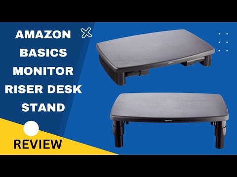 Elevate Your Monitor: Amazon Basics Adjustable Computer Monitor Riser Desk Stand Review
