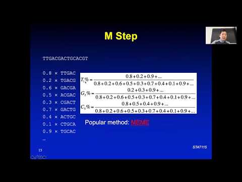 2019 STAT115 Lect10.2 Motif Finding Using Expectation Maximization