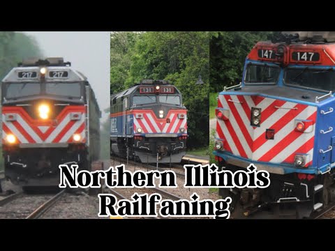 Metra Railfaning: Railfaning Many Unión Pacific North Line Stations 6/12/25