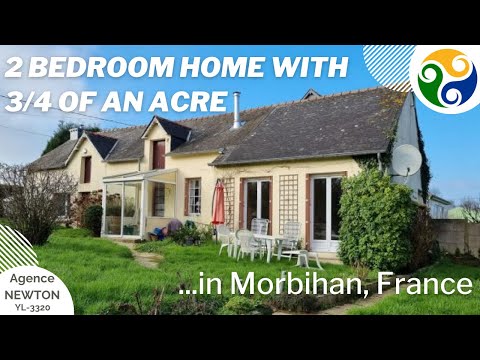 FRENCH PROPERTY FOR SALE - MORBIHAN, Nr Rohan, 2 Bed Detached Bungalow with Superb Views