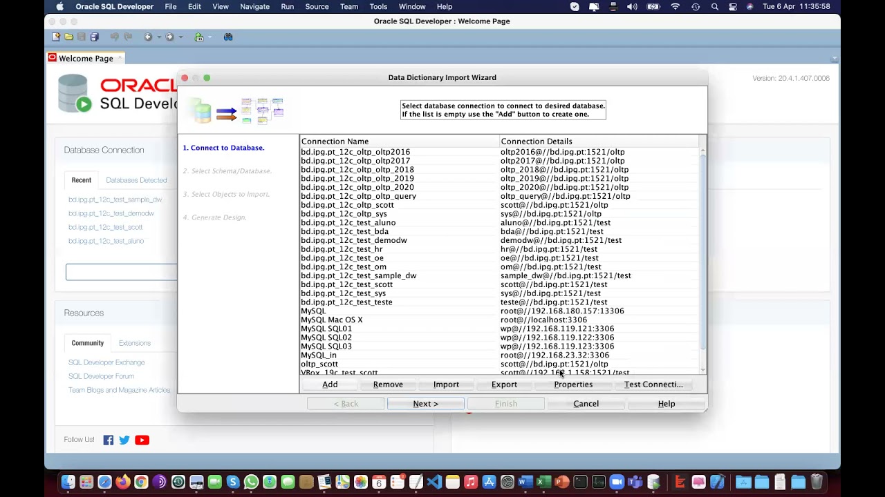 06/04/2021 Reverse Engineering com o SQL Developer