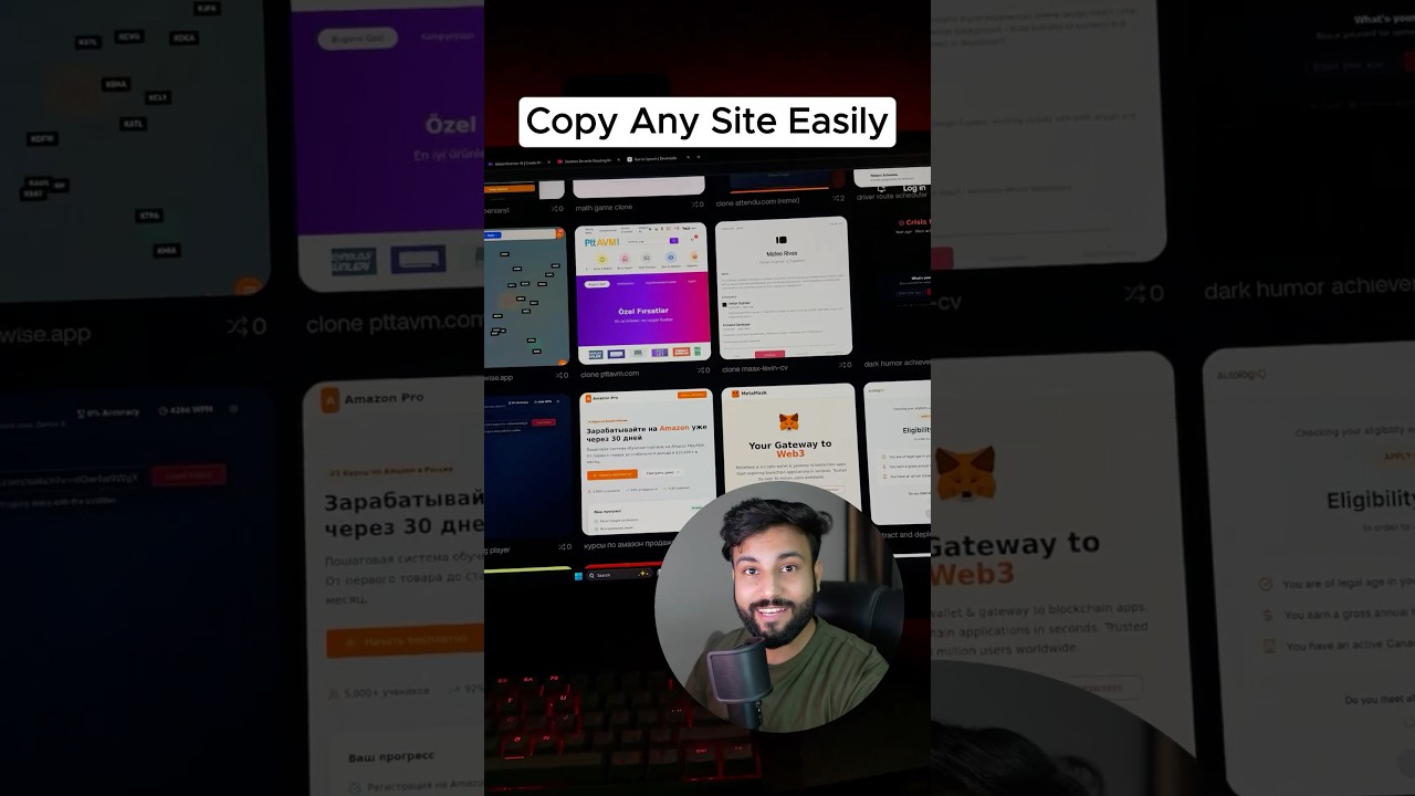 How to Clone Any Website using AI #ai #aiwebsites