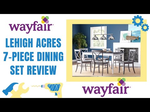 Wayfair Furniture Review | Lehigh Acres 7-Piece Dining Set | Furniture Assembly Service Boston