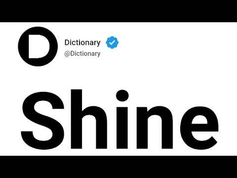Shine Meaning In English