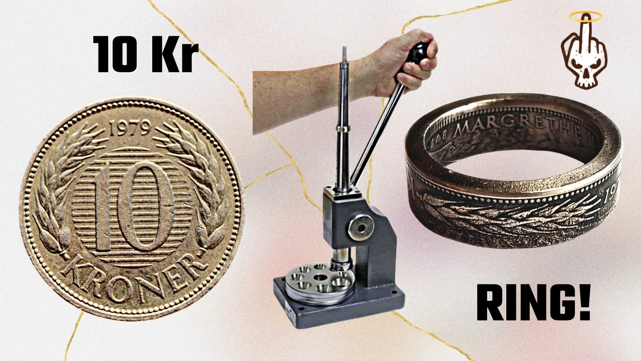 Danish 10 Kroner Coin Ring
