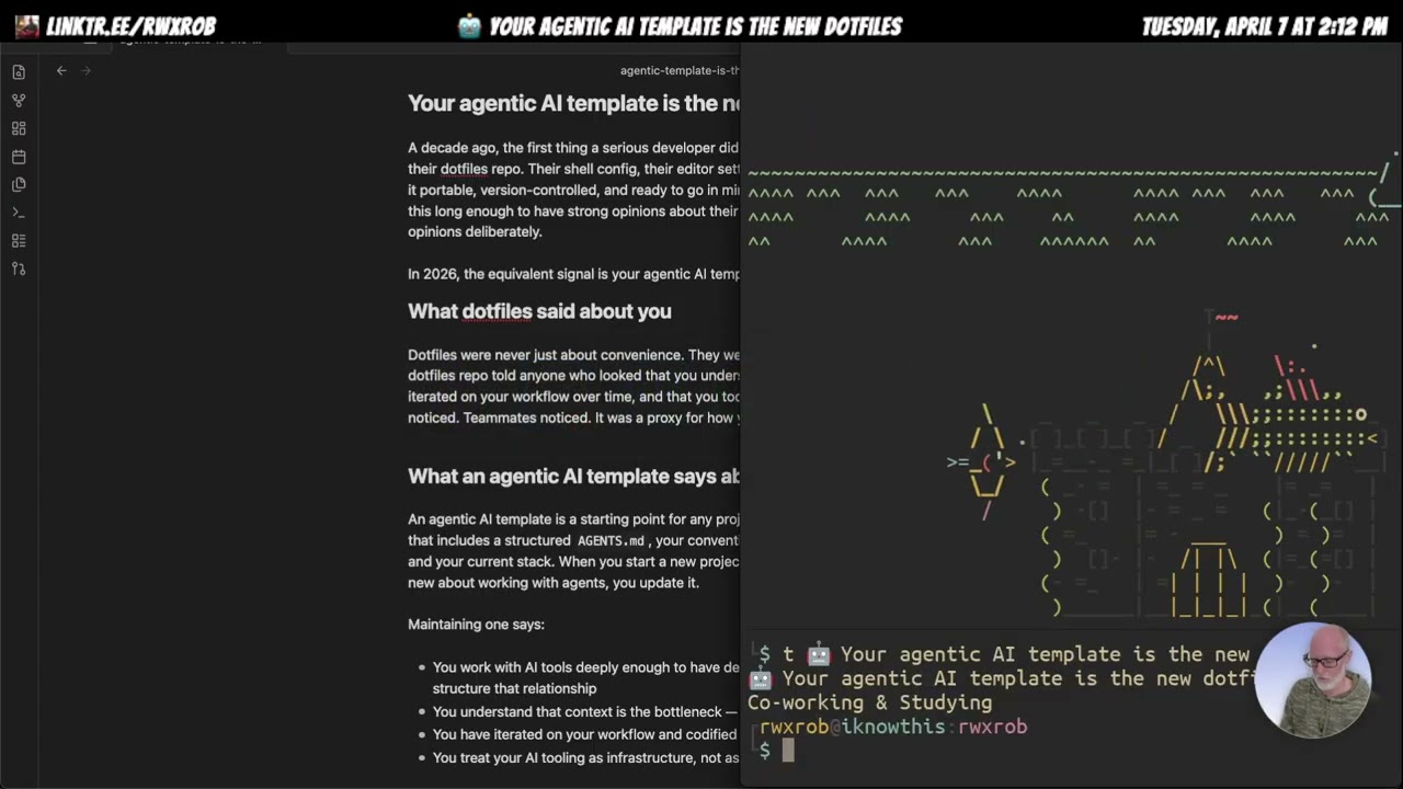 🤖 Your agentic AI template is the new dotfiles