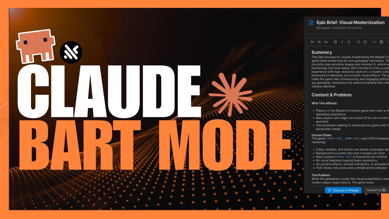 Bart Mode + Claude Code: NEW Spec Toolkit Ends Vibe Coding! 100x Better Than Vibe Coding (Tutorial)
