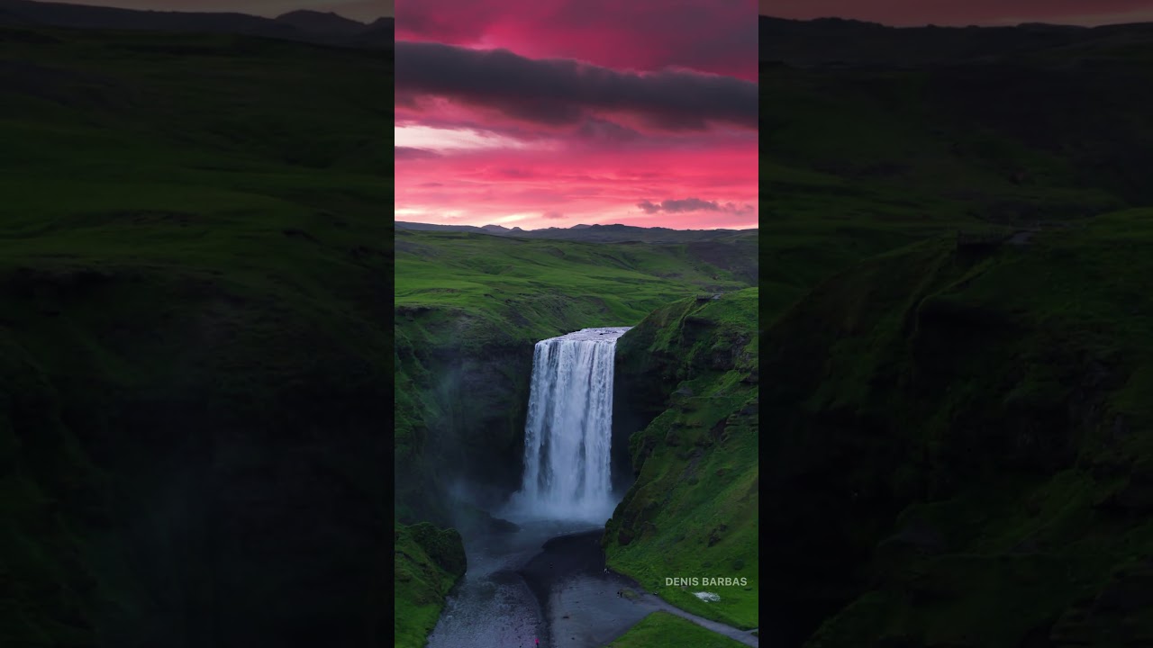 The most beautiful waterfall in the world #waterfall #drone #travel