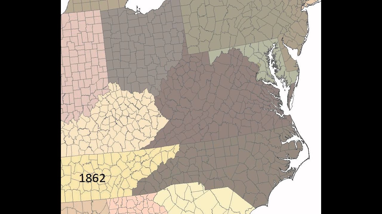 Virginia Historical County Boundaries 1635-2000