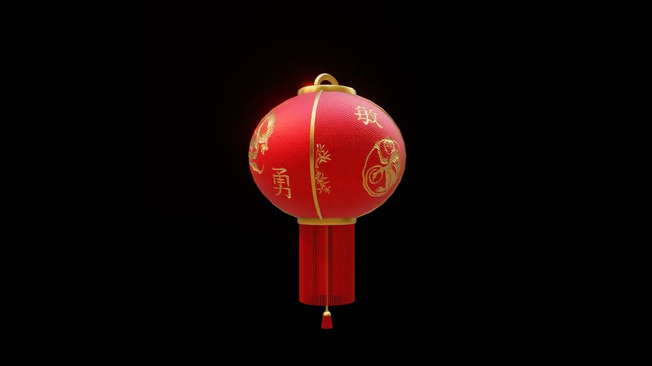 Realistic Chinese Lantern 2 (3Dmodel) - Ngchipv