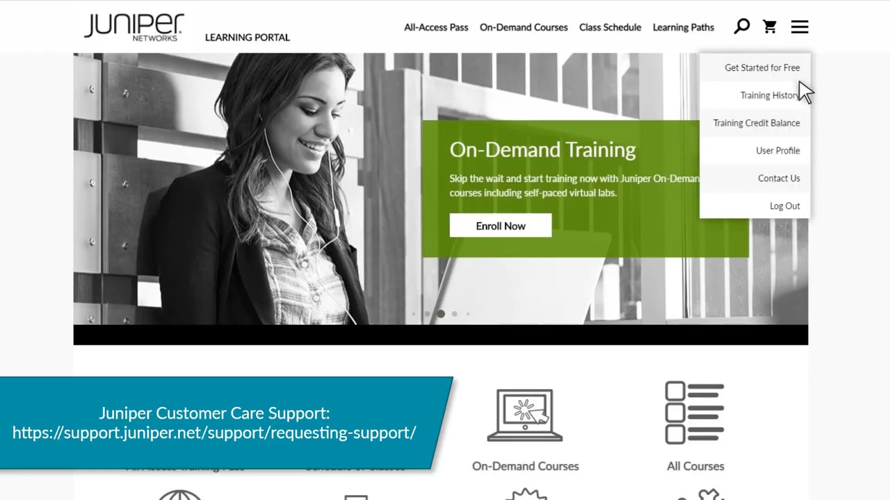 How to Use Your Juniper Networks All Access Training Pass