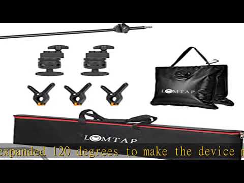 LOMTAP C Stand Light Stand Photography Kit - Heavy Duty 10.8ft/330cm Vertical Pole, 4.2ft/128cm Boo