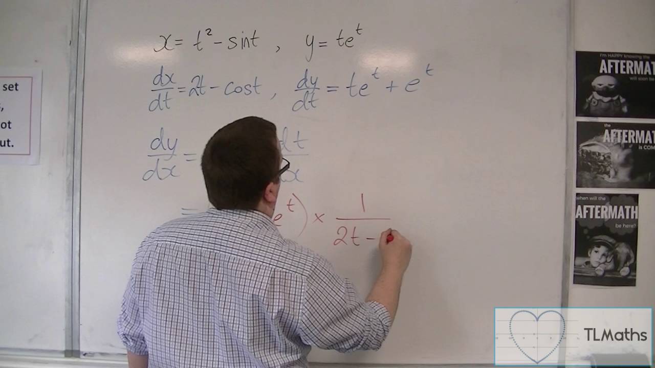 OCR MEI Core 4 2.16 An Example of Parametric Differentiation