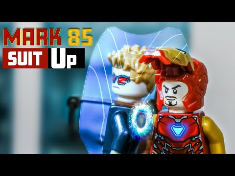Lego Iron Man Mark 85 Suit Up Scene in Stop Motion