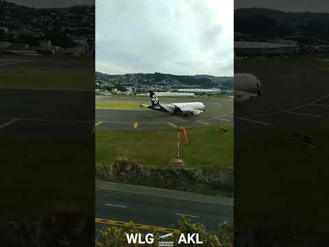 New Zealand Airport, flight✈️ from WLG to AKL is ready to fly 🛫. #newzealand #wellington #auckland
