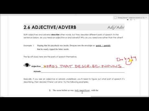 Grammar Rule 6: Adjective/Adverb