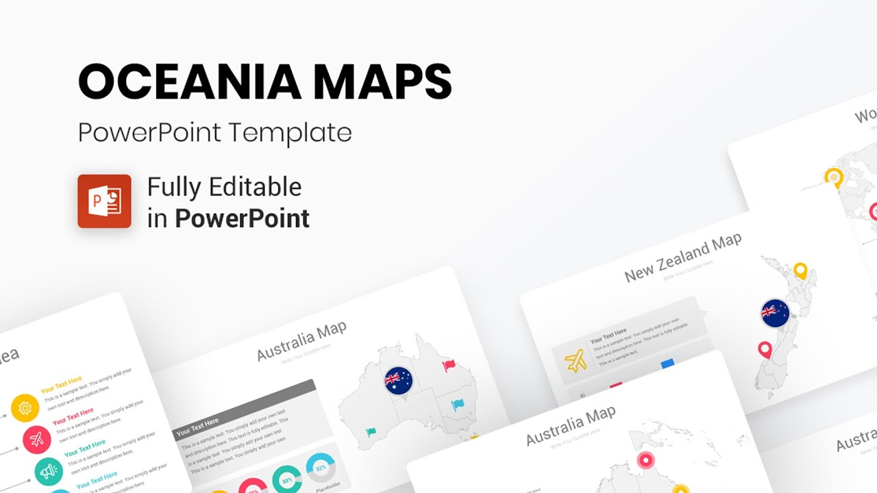 Oceania Maps PowerPoint Template l Google Slides, Keynote