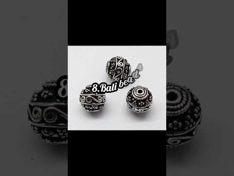 Different types of beads with names