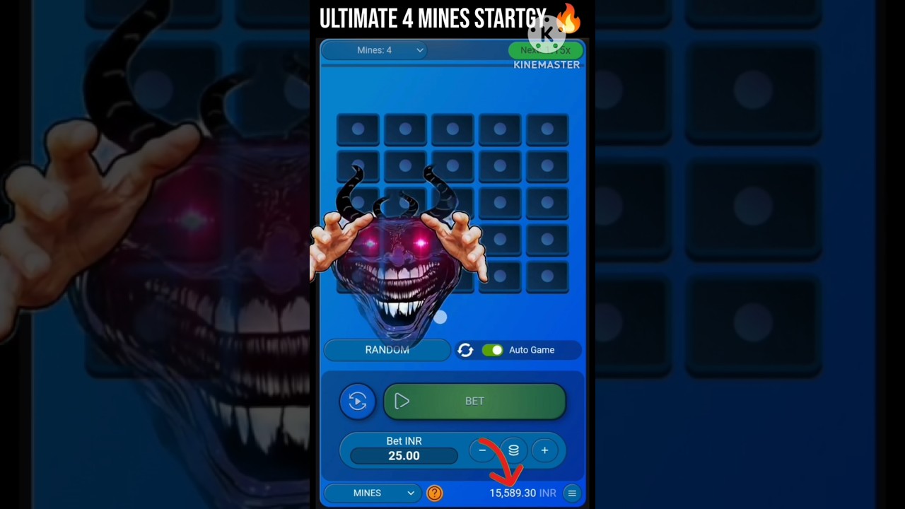 4 mine strategy 200 se 12k ka profits || Platform link in bio #mines #startgy #hack #viral