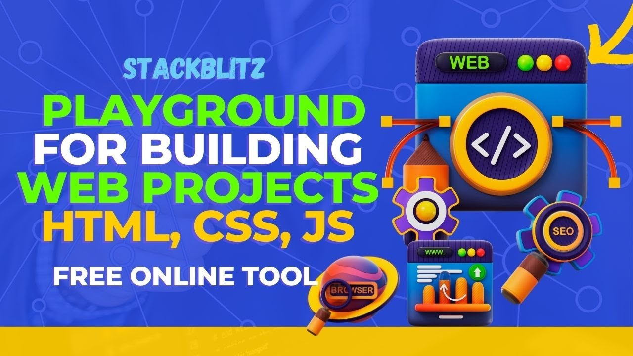 stackblitz com — a playground for building web projects in HTML, CSS and JavaScript