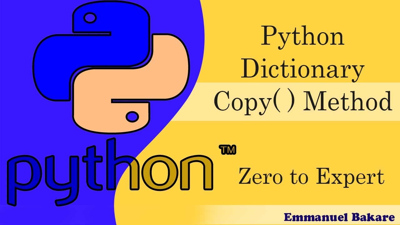 36 Python Dictionary Copy Method
