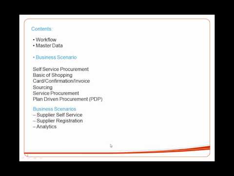 SAP SRM 7.0 Demo