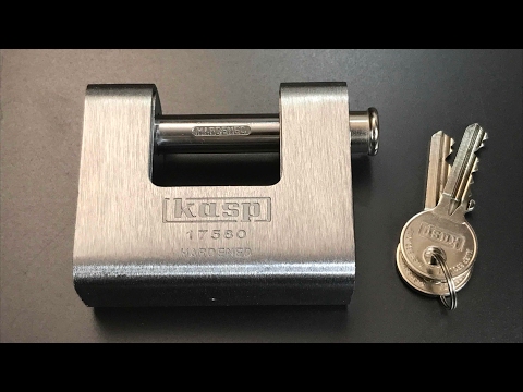 [425] Kasp 17580 Armored Shutter Padlock Picked