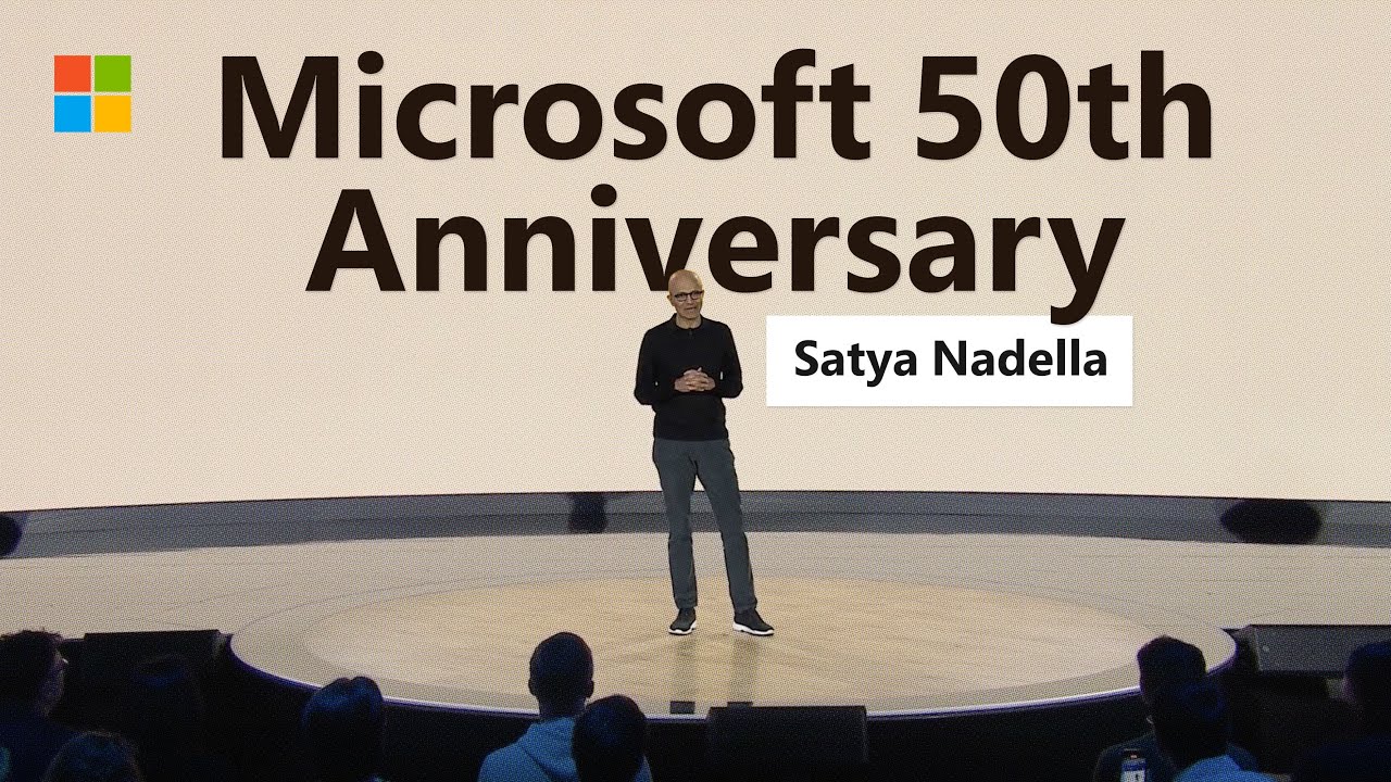 Microsoft 50th Anniversary | Satya Nadella Open