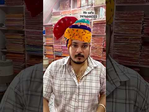 Rajasthani pachranga printed 9 meter rajputi safa RK SAFA SHEOGANJ 7976666322 #safa #turban #rajput