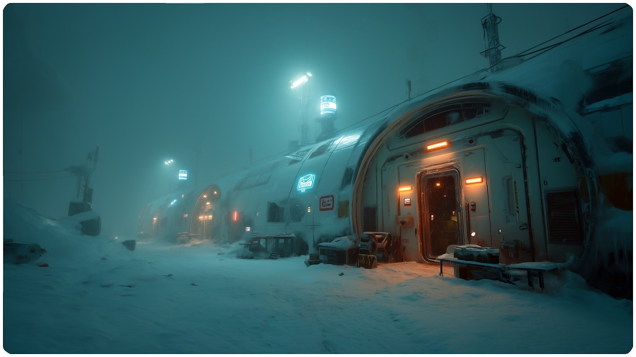 The Most Relaxing Sleep I've Ever Had: Soothing Blizzard Storm at a Dark Arctic Bunker & Windy ASMR