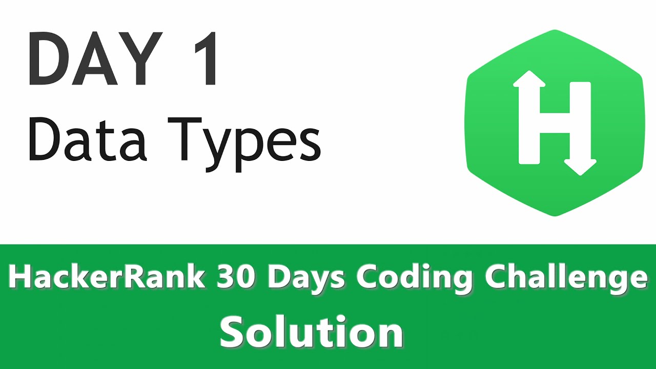 Day 1 - Data Types