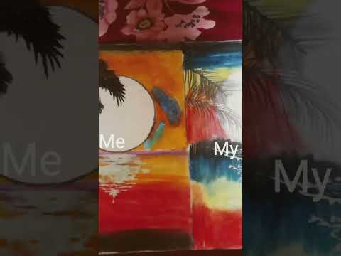 my brother vs me oil pastel