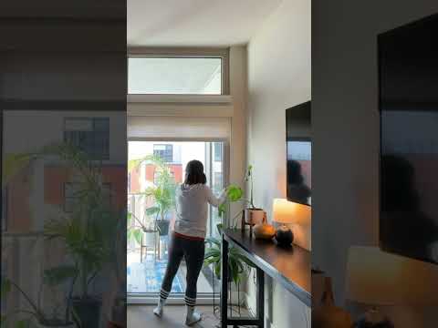 Inside a 650 sqft, 1 bedroom 1 bathroom apartment in San Francisco’s Mission Bay neighborhood.