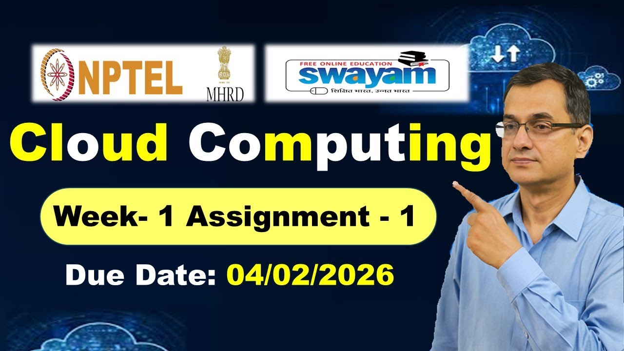 Cloud Computing Week 1 Assignment 1 Answers NPTEL Jan 2026 l #nptel  #cloudcomputing