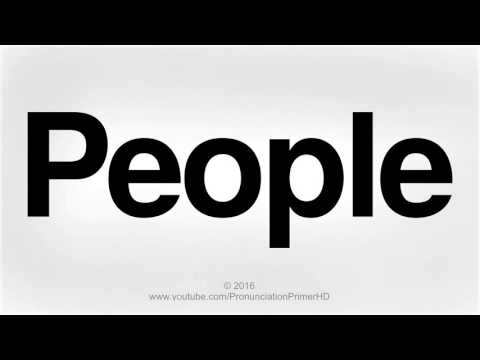 How To Pronounce People | Pronunciation Primer HD