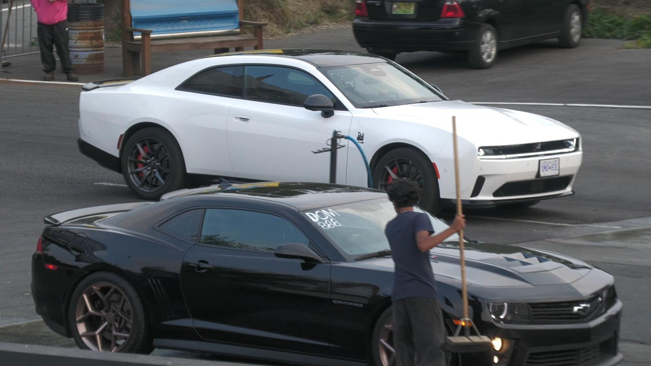 Dodge Charger Daytona Scat Pack Stage 2 Drags Camaro and Old Trans Am ...