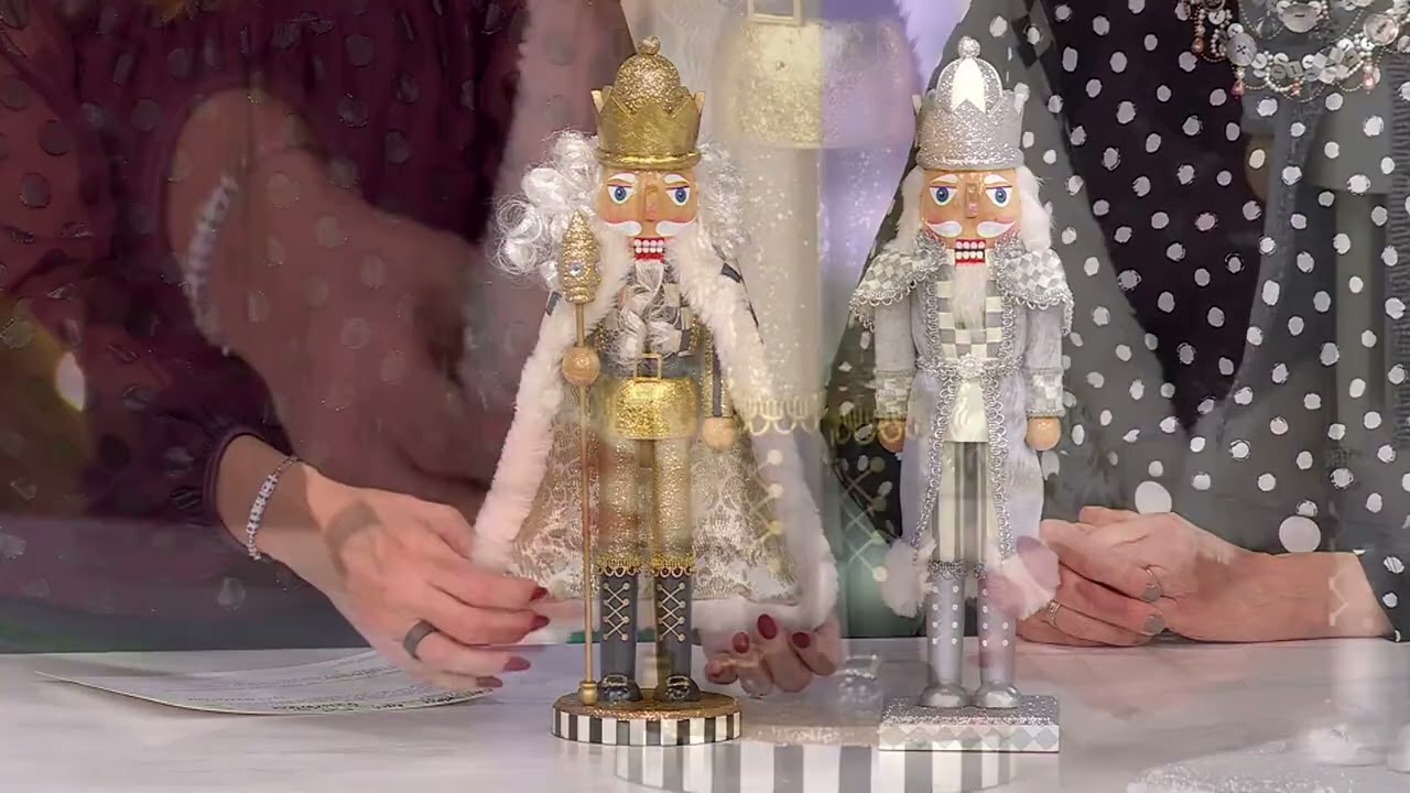 MacKenzie- Childs Luxe Gift Nutcracker on QVC