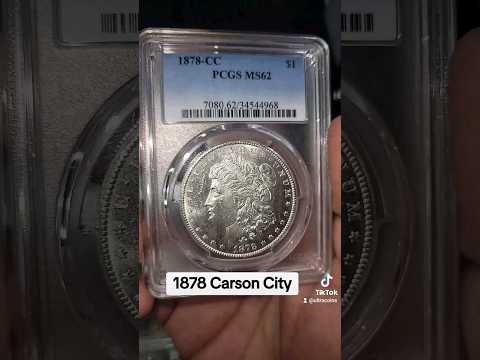 1878 CC MORGAN DOLLAR. #numismatics #morgandollar #youtubeshorts #collectiblecoins #silver