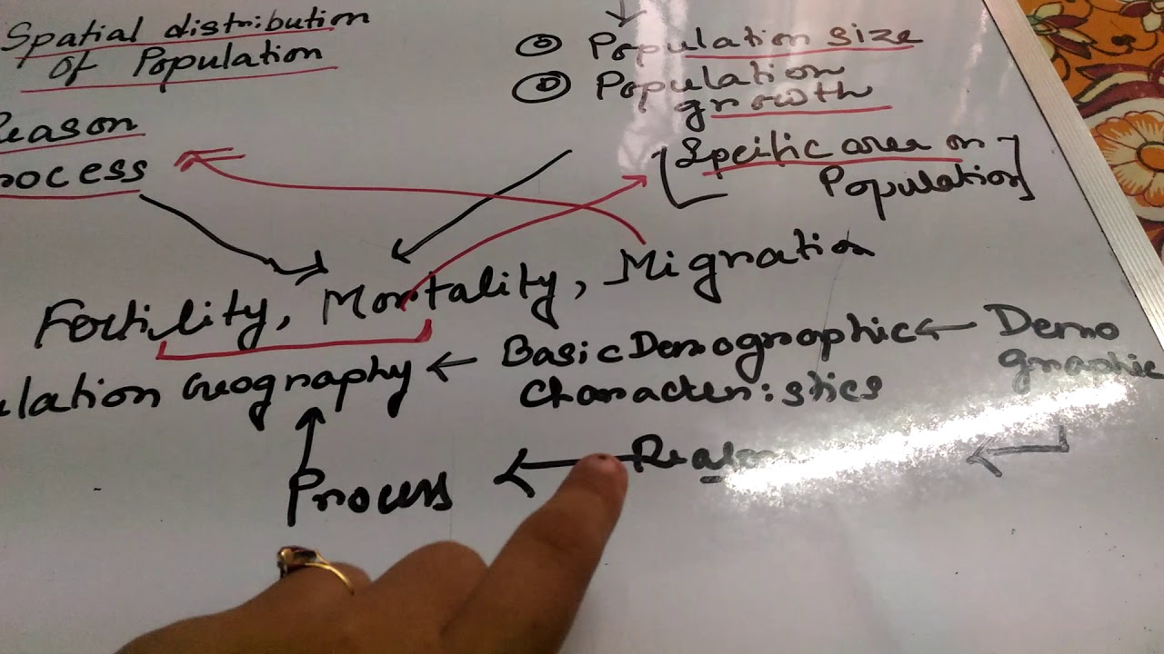 Population Geography : difference between population geography and demography