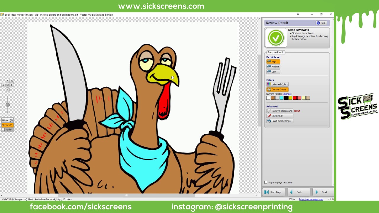 Vector Magic - one of my favorite programs for simple vectorization