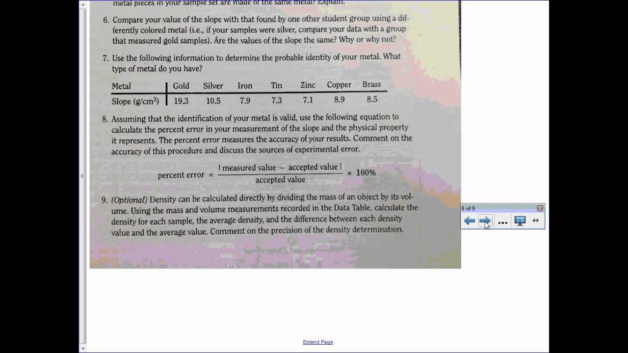 Discovering Density PostLab video