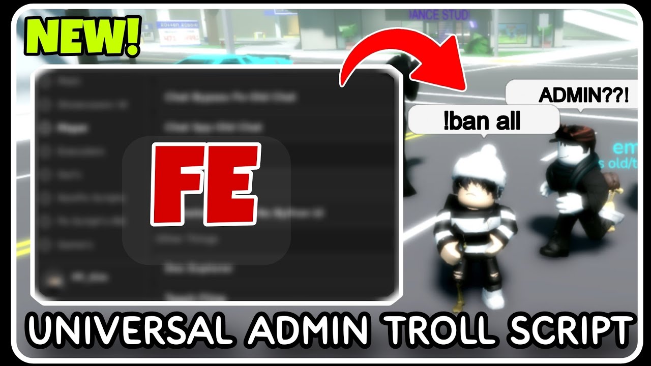 [ FE ] Universal Admin Troll Script Hack - ROBLOX SCRIPTS - Super OP Trolling Script