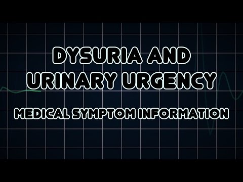 Dysuria and Urinary urgency (Medical Symptom)