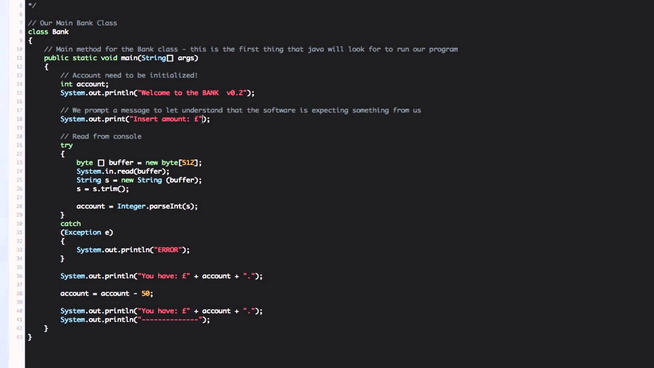 02 - Java Tutorial - Reading from the Console