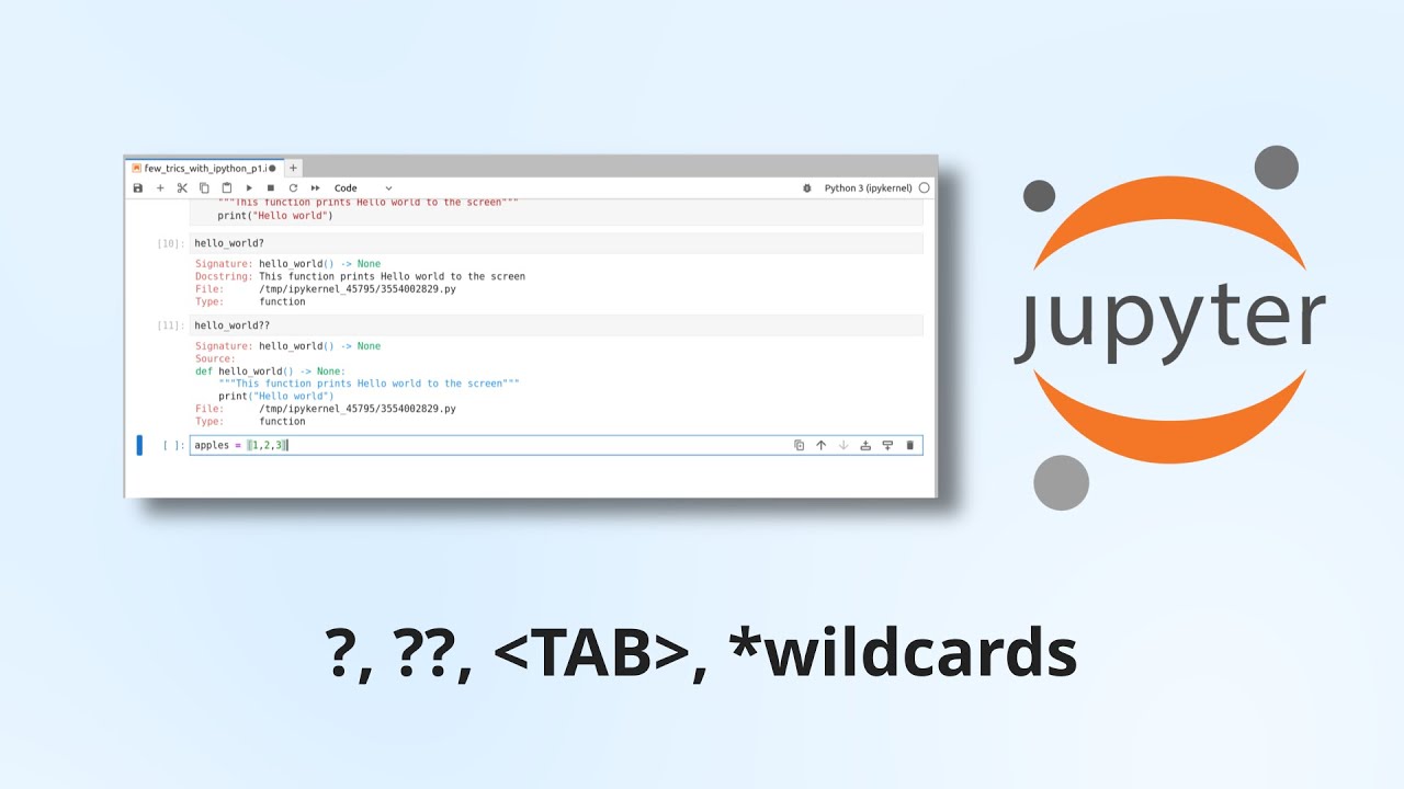 How to get help and documentation in jupyter notebook