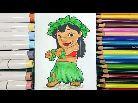 Drawing lilo stitch Disney