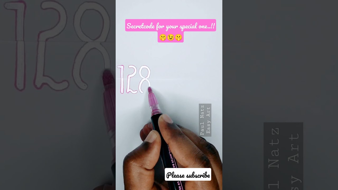 Writing Challenge Secret code of I love you | Art | Draw | ASMR Shorts | #iloveyou #imissyou #love