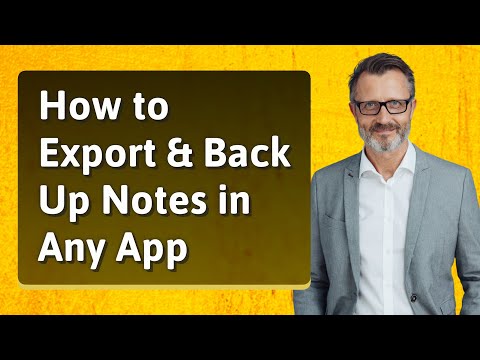 How to Export & Back Up Notes in Any App
