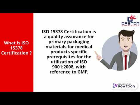 What is ISO 15378 Certification for medical devices
