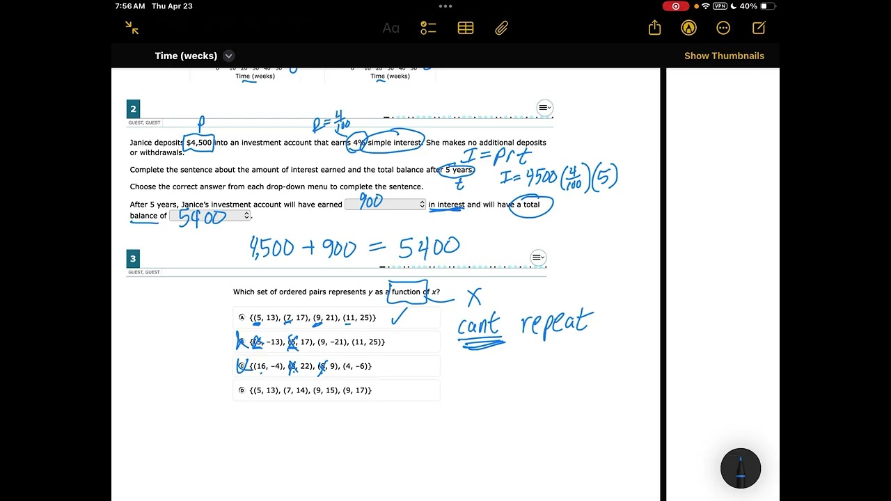 2026 8th Math STAAR Prep with 2025 STAAR Released Test - Questions 1 - 4
